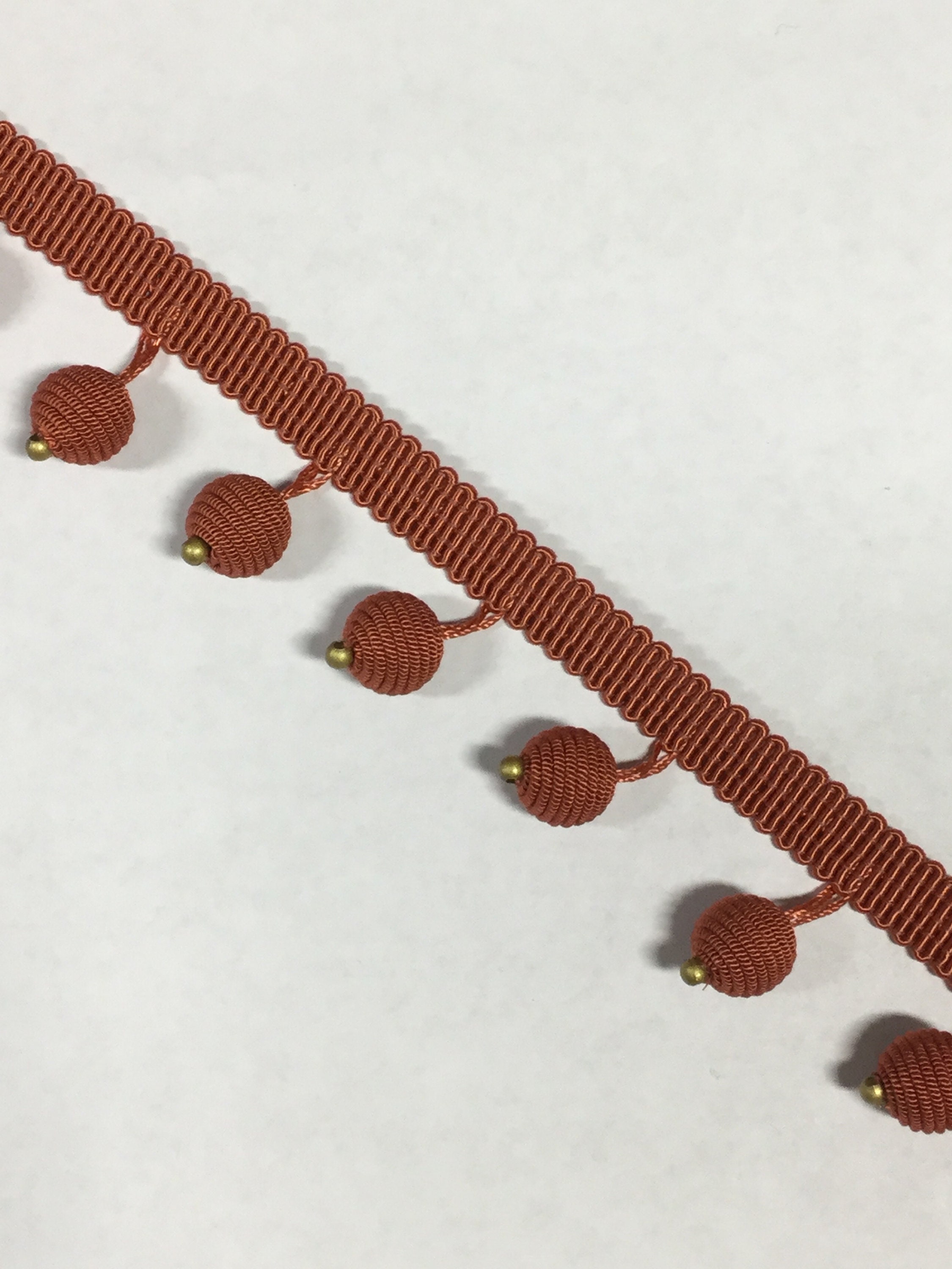 Azalea - Beaded Ball Fringe - Fabric by the Yard - Etsy