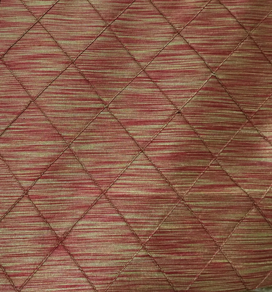 Diamond Tuck - Red Silky Upholstery Fabric - Upholstery Fabric by the ...