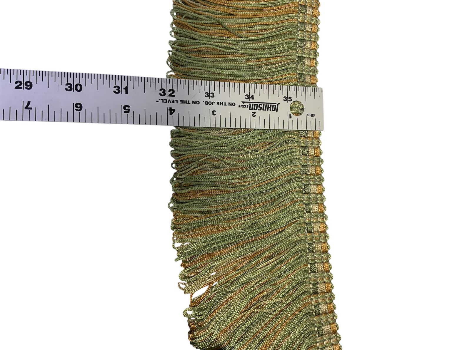 4” Olive Bronze Bullion Fringe - Trim by the Yard - Custom Cut Yardage ...