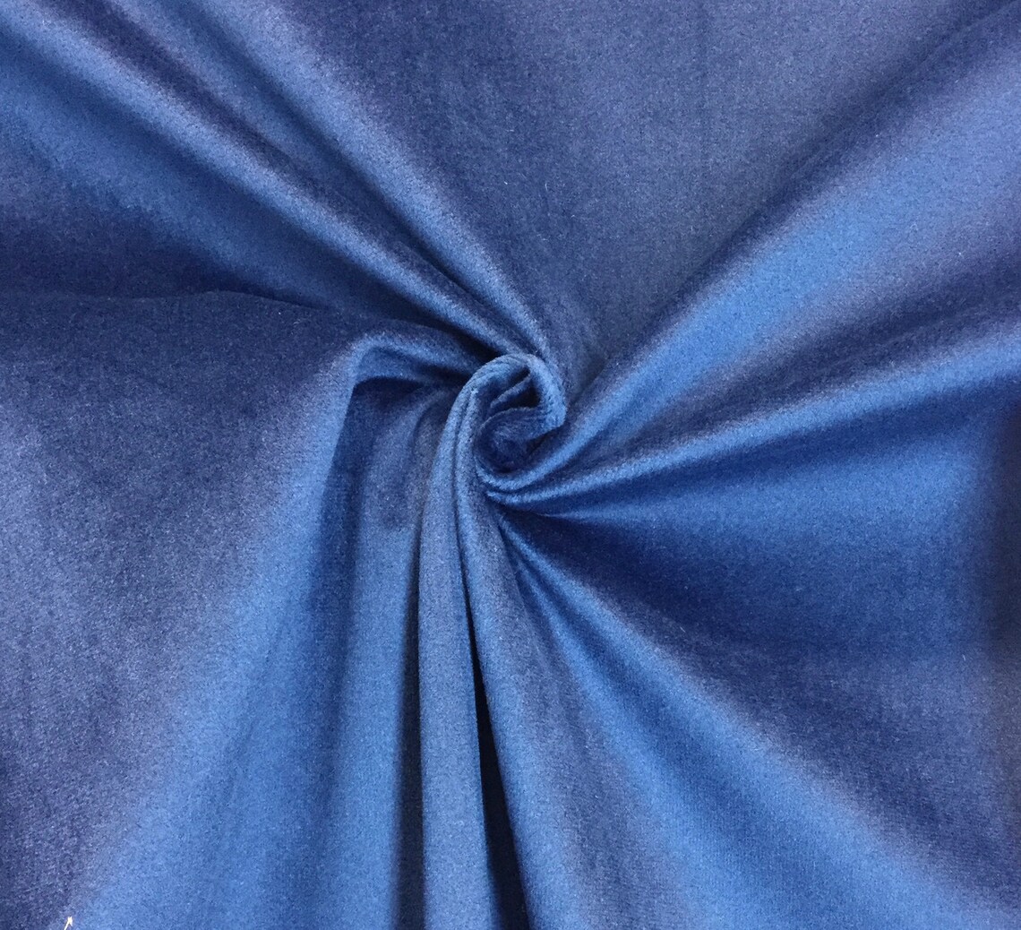 Deep Blue Navy Velvet Blue Upholstery Pillows Ottoman | Etsy