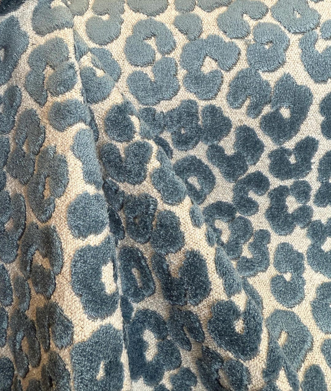 Bella Sky - Cut Velvet - Animal Print - Blue - Modern - Texture ...