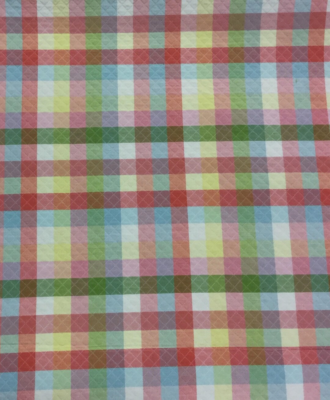 Multicolor - Plaid - Quilt - Upholstery Fabric by the Yard - Etsy