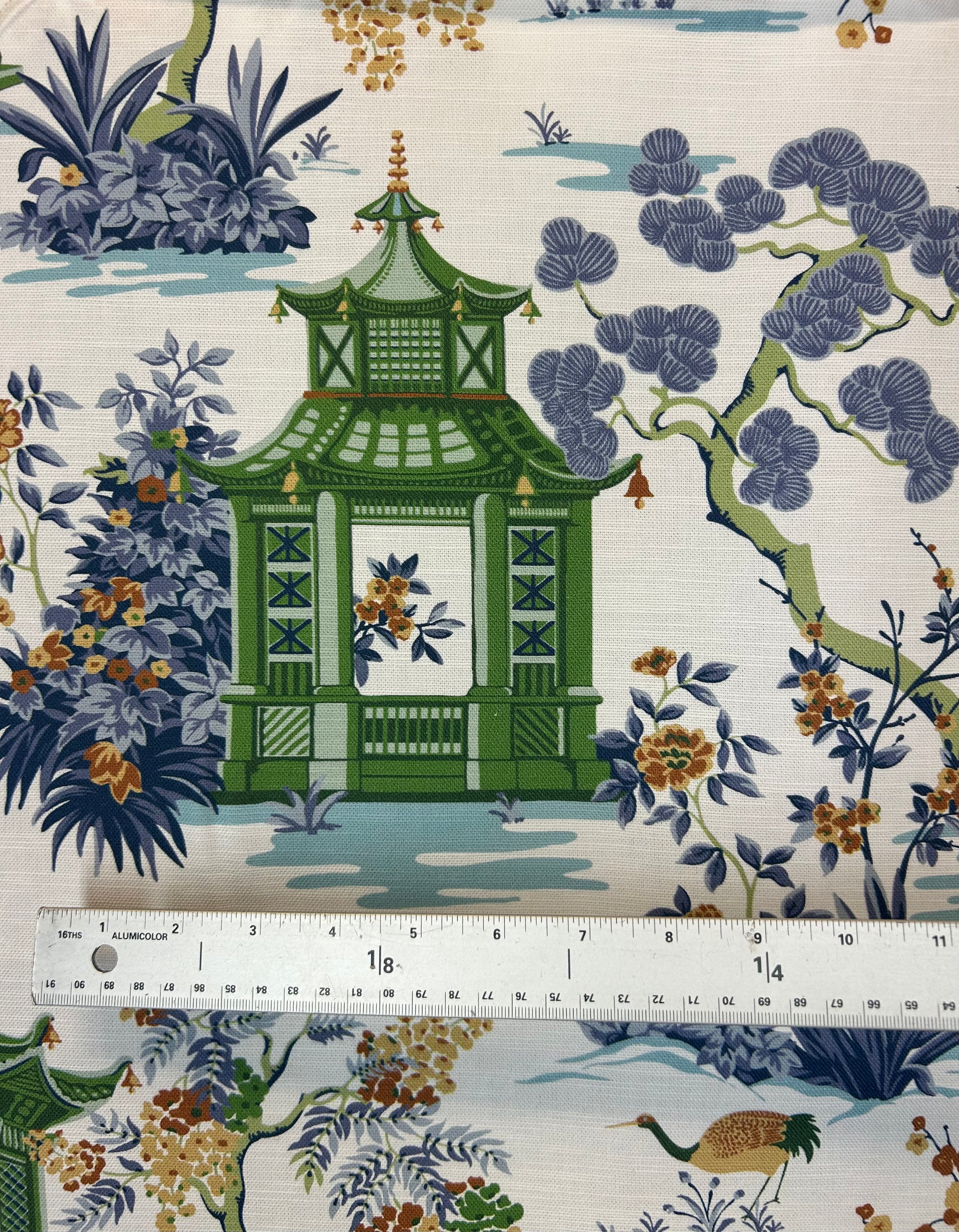 Harmony Bluebell - Blue - Green - Asian - Chinoiserie - Tree - Home ...
