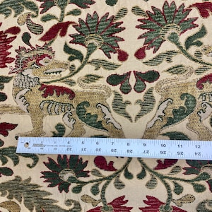 Royal Lions - Upholstery Fabric - Royal Crest Fabric - Lion Print ...