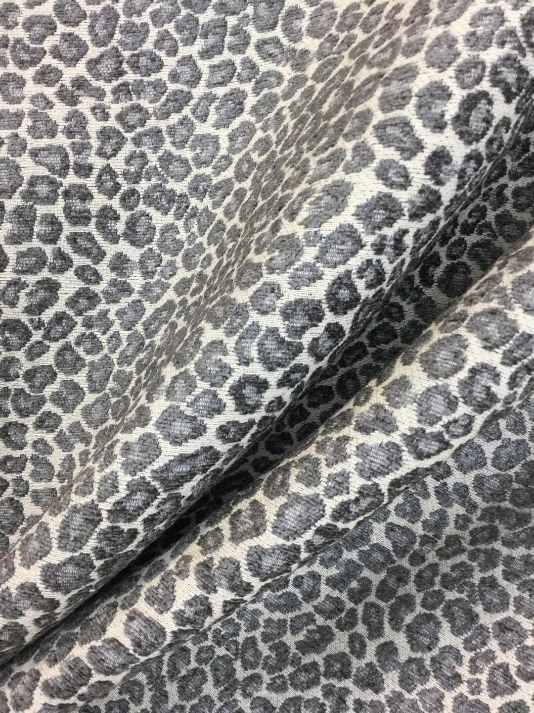 Gunmetal Gray Cheetah Spots - Fabric by the Yard - Leopard - Animal ...
