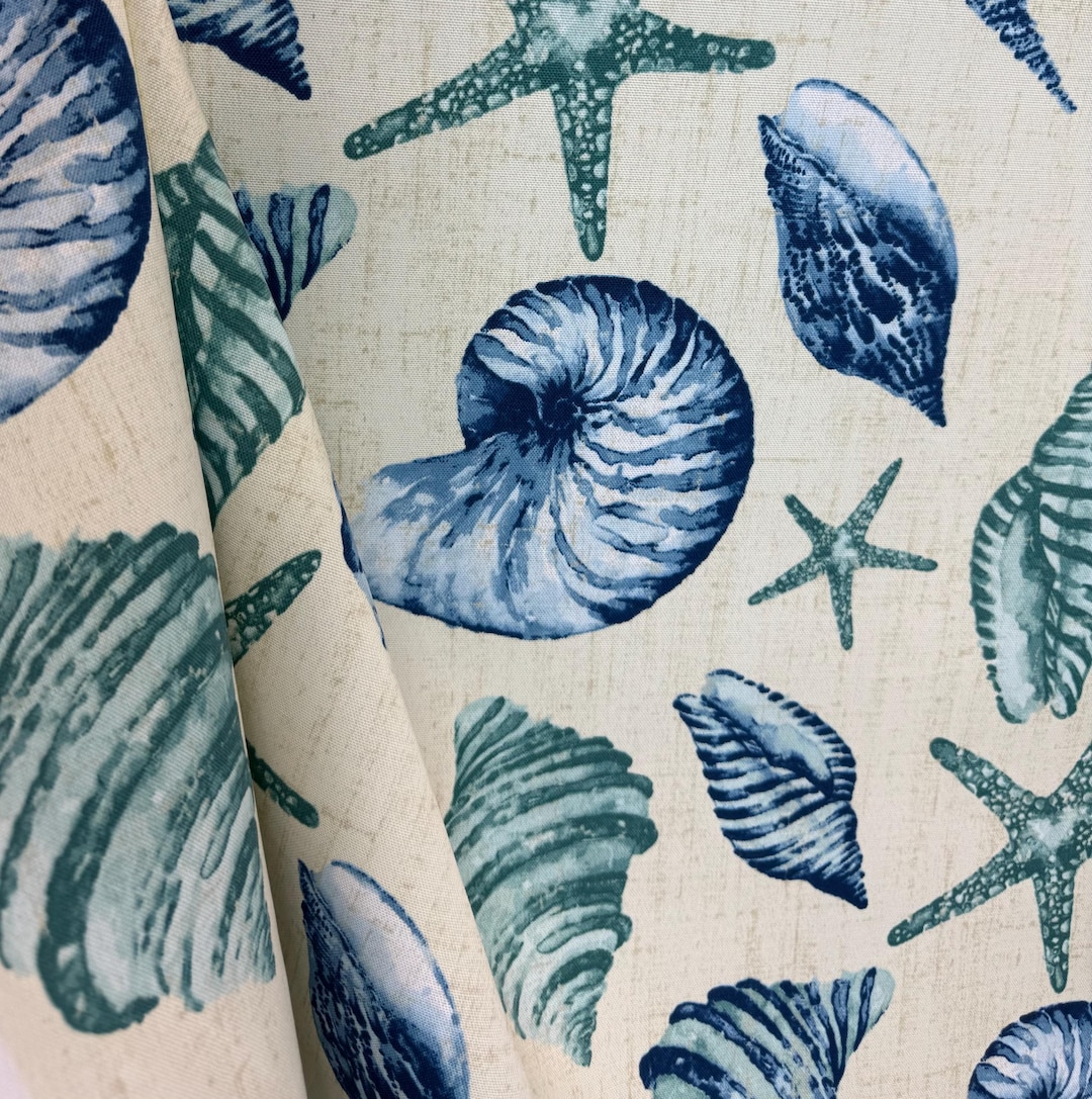 Nautiqup Baltic Outdoor - Blue - Aqua - Shells - Coastal - Outdoor ...