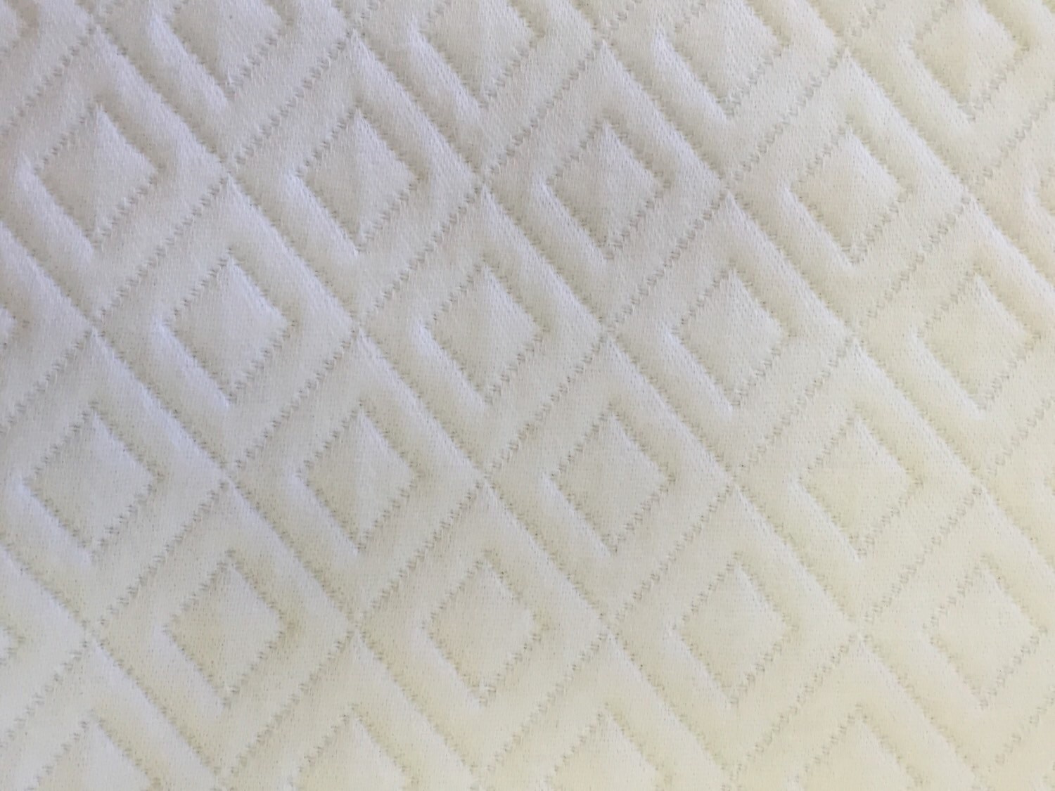 White Maltese Double Diamond Fabric Upholstery Fabric by the - Etsy