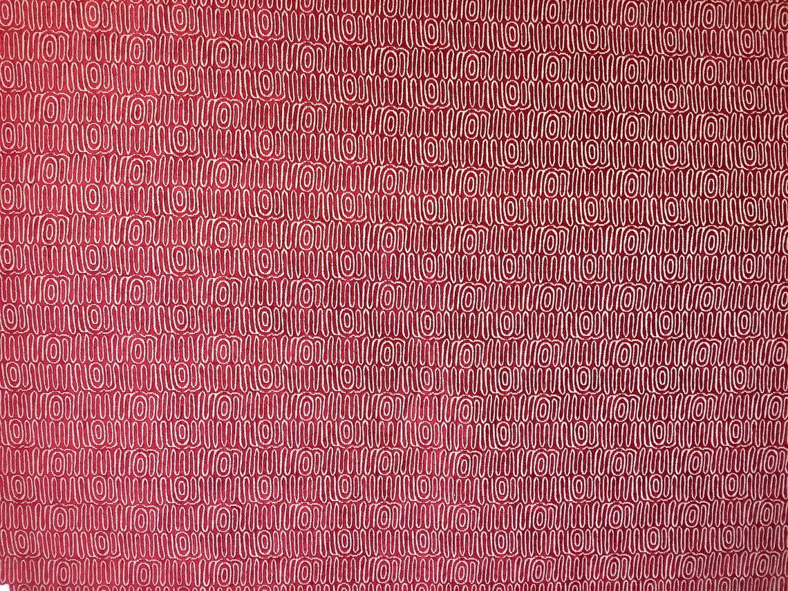 Red Geometric Circles Textured Fabric Fabric by the Yard - Etsy