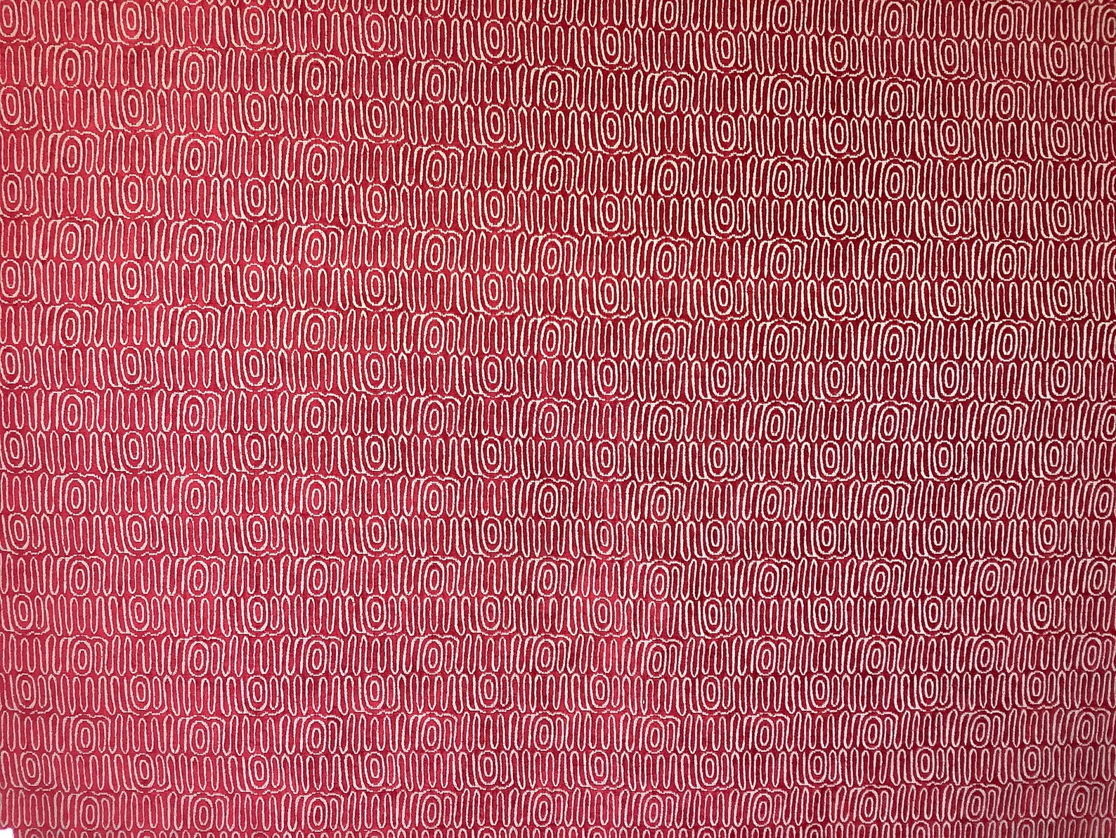 Red Geometric Circles Textured Fabric Fabric by the Yard - Etsy