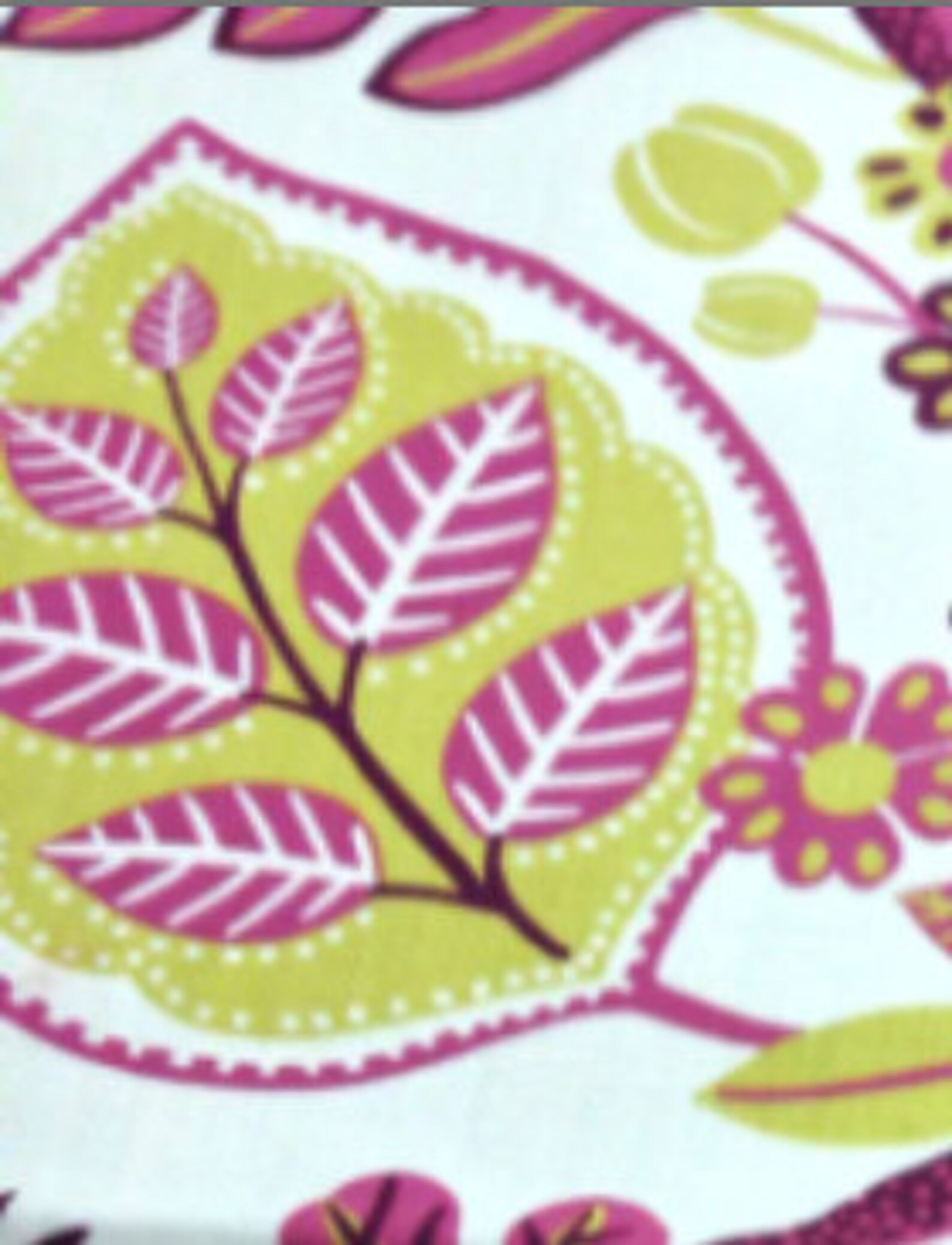 Whimsy Floral Fabric Pink and Green Vining Floral - Etsy