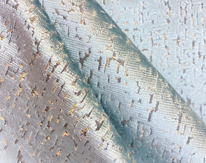 Carrara 393 Ocean Cut Velvet - Aqua Crushed Velvet - Aqua Textured ...