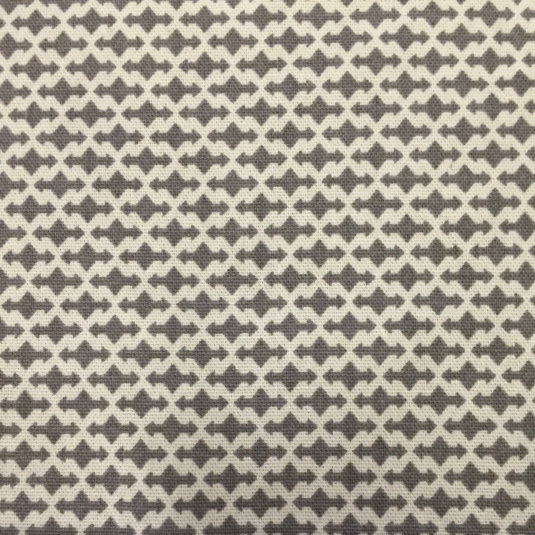 Gray Geometric - Modern Fabric - Robert Allen - Small Pattern - Etsy