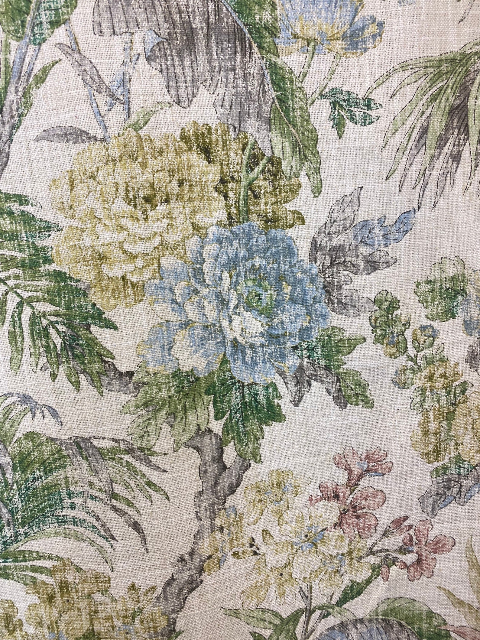 Bonita Springs - Green Tea - Upholstery Fabric - Multicolor Floral ...