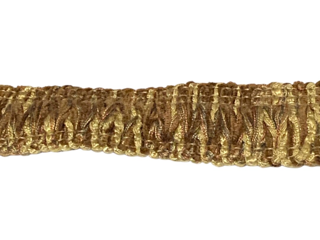 Brown and Beige Brush Fringe Trim by the Yard - Pillow Edging - Home ...