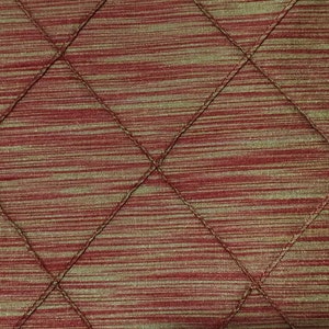 Diamond Tuck - Red Silky Upholstery Fabric - Upholstery Fabric by the ...