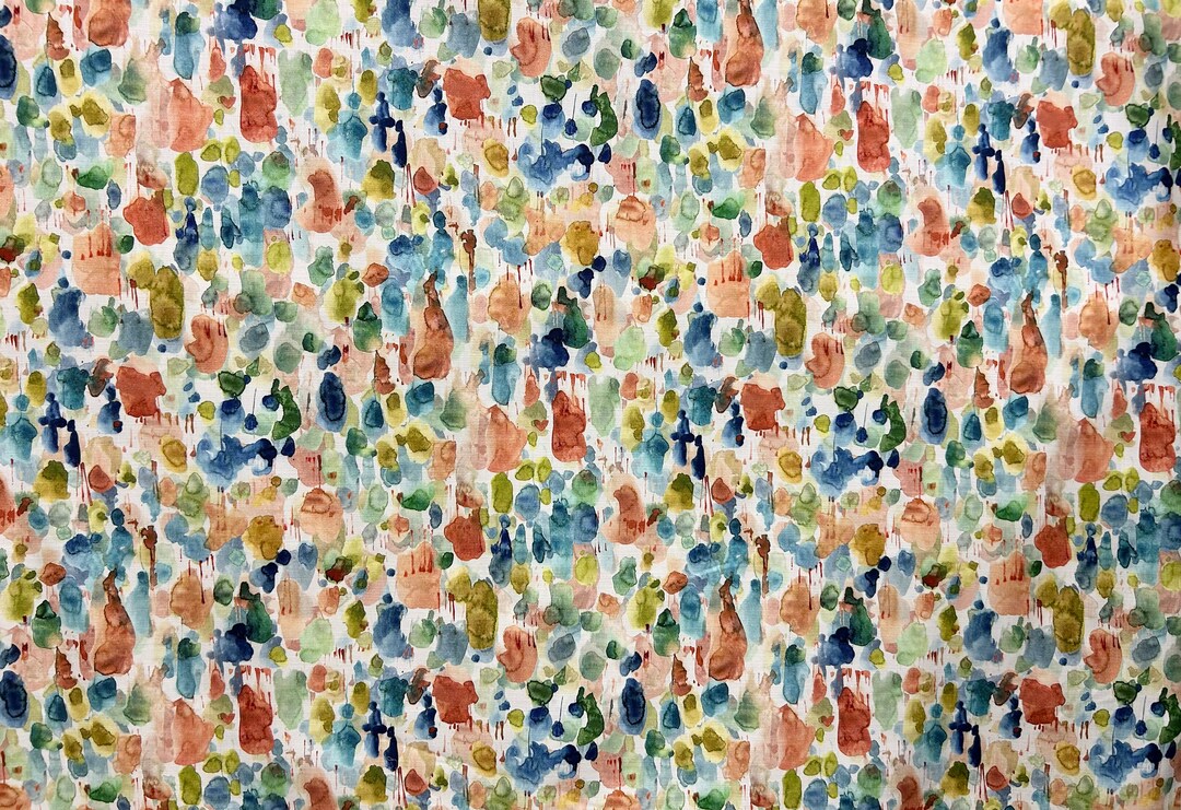 Dudds Crayola - Multi Color - Water Color - Drapery Fabric - Fabric by ...