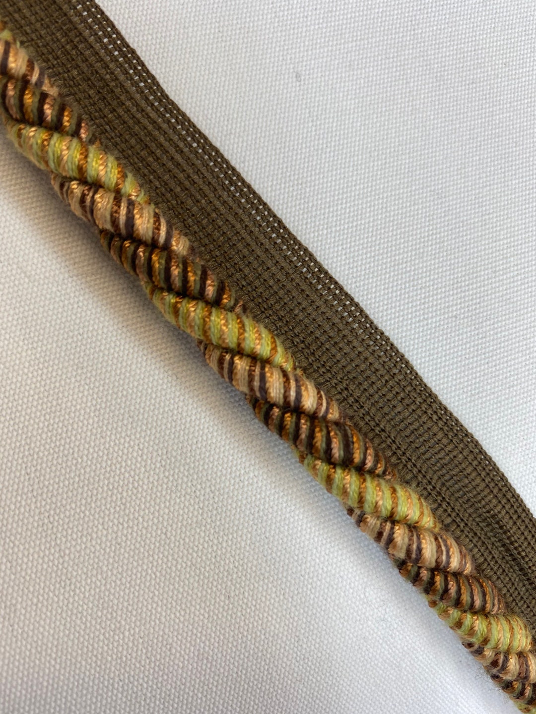 Fancy Forest Trim Or Vert Marron Garniture par yard Custom Cut Yardage ...