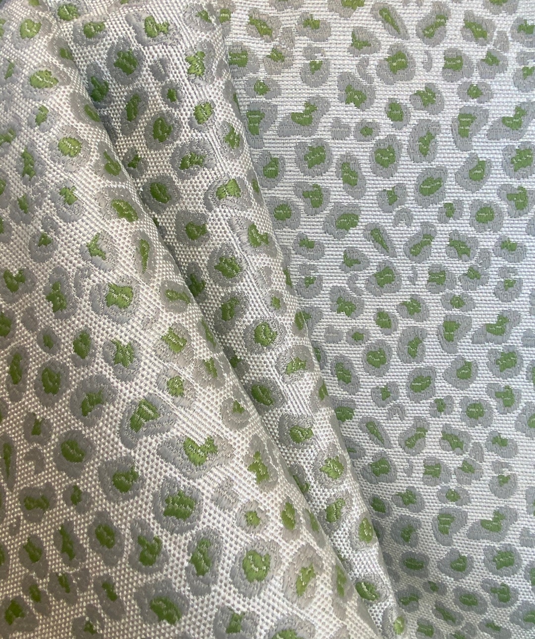 Nikki Leopard Lemongrass - Green Cheetah - Green Leopard - Upholstery ...