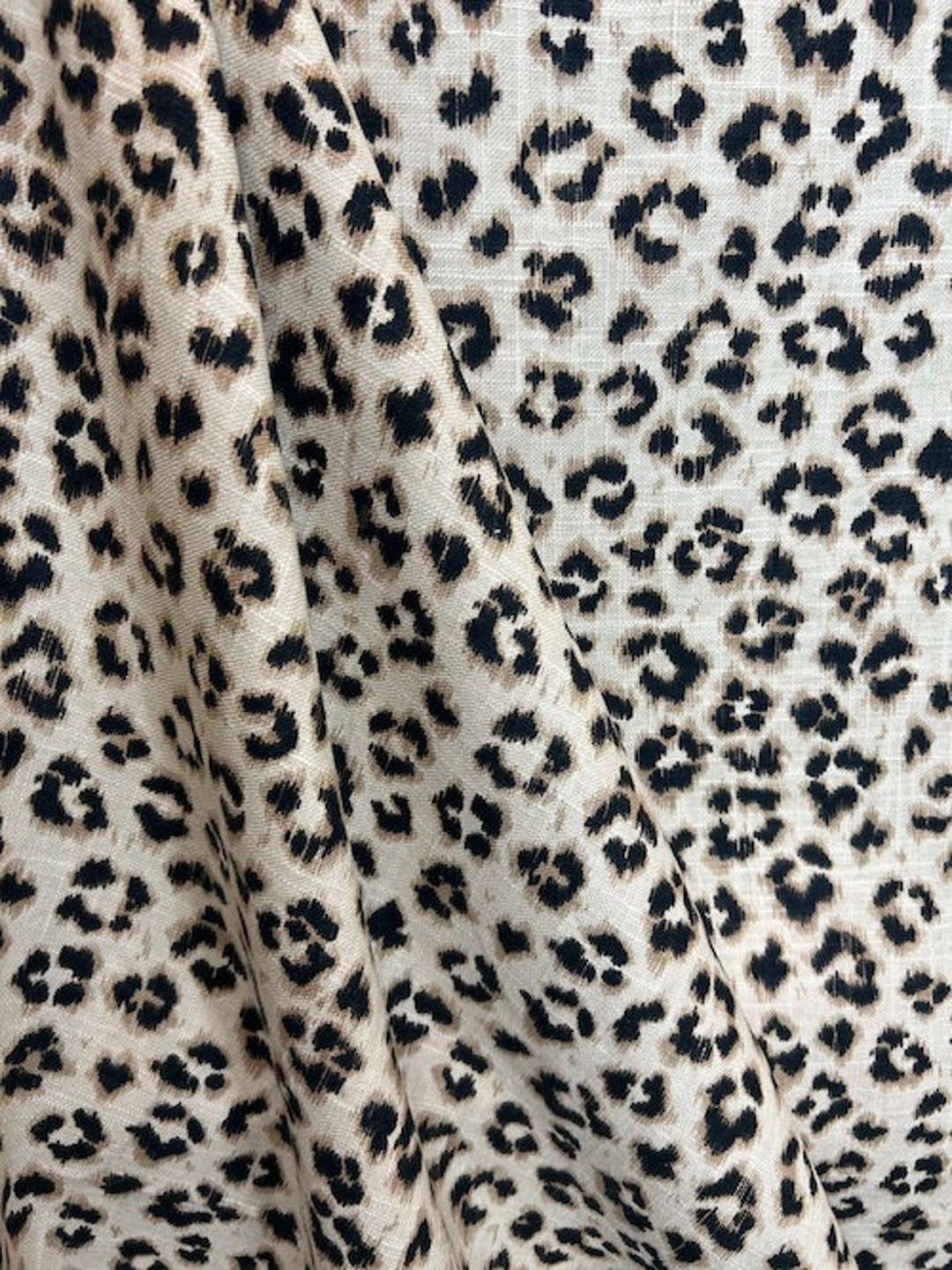 Black Cheetah - Upholstery Fabric - Cheetah Print - Etsy