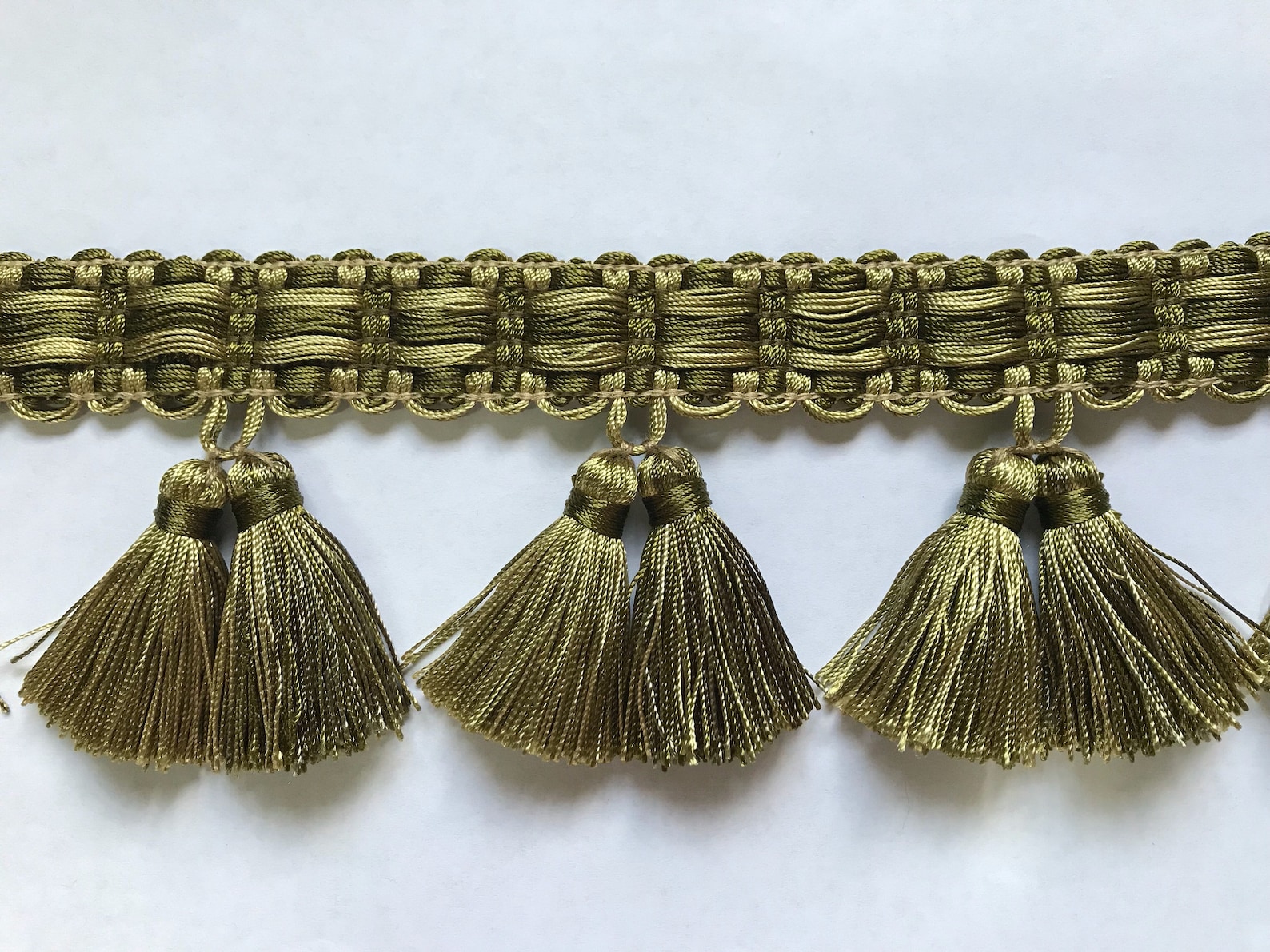 Moss Green Tassel Fringe Trim by the Yard Home Decor - Etsy