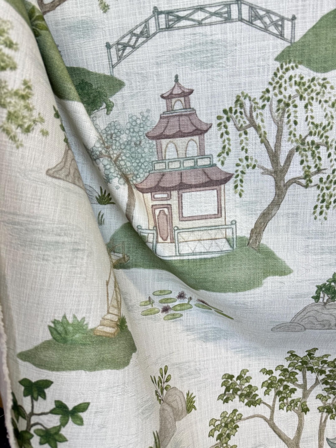 Minato Ivy - Pagoda - Oriental - Green - Earth Tone - Asian - Home ...