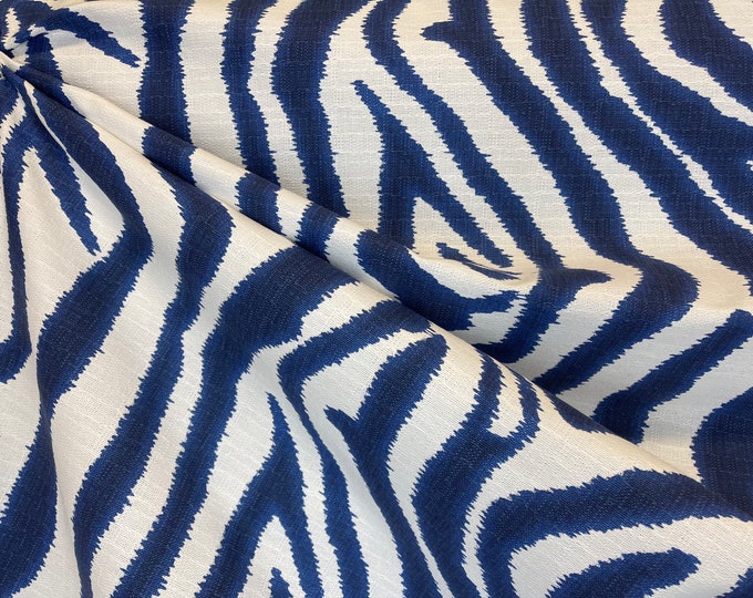Zebra Marine - Navy and White - Blue and White Decor - Zebra Pillow ...