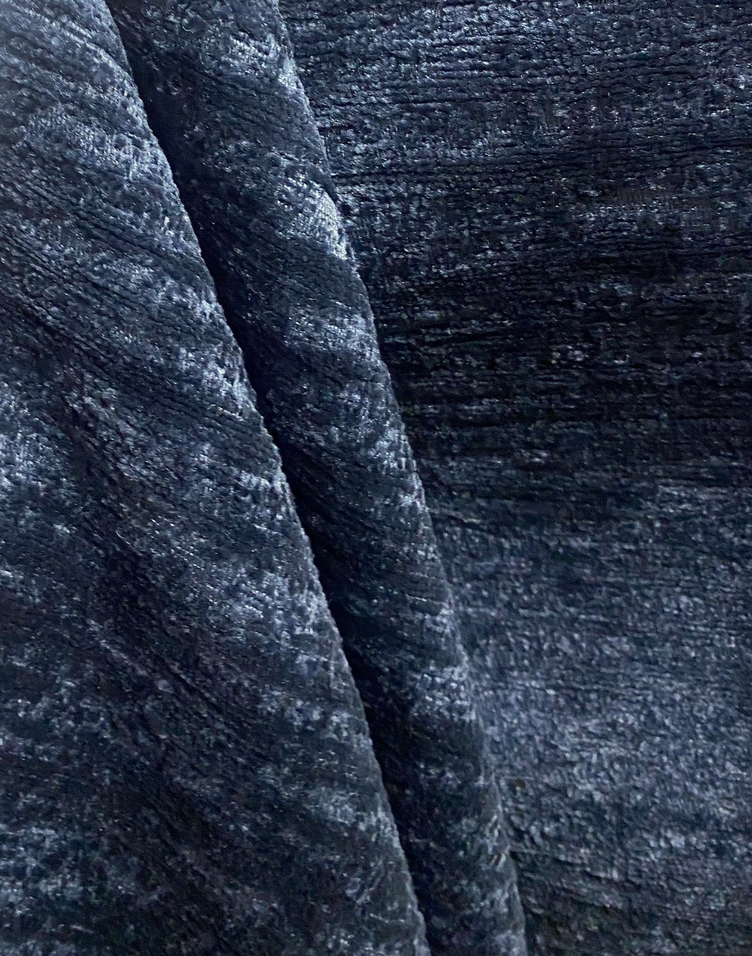 Navy Chenille Conjunction Waterfront - Soft Chenille - Navy Chenille ...