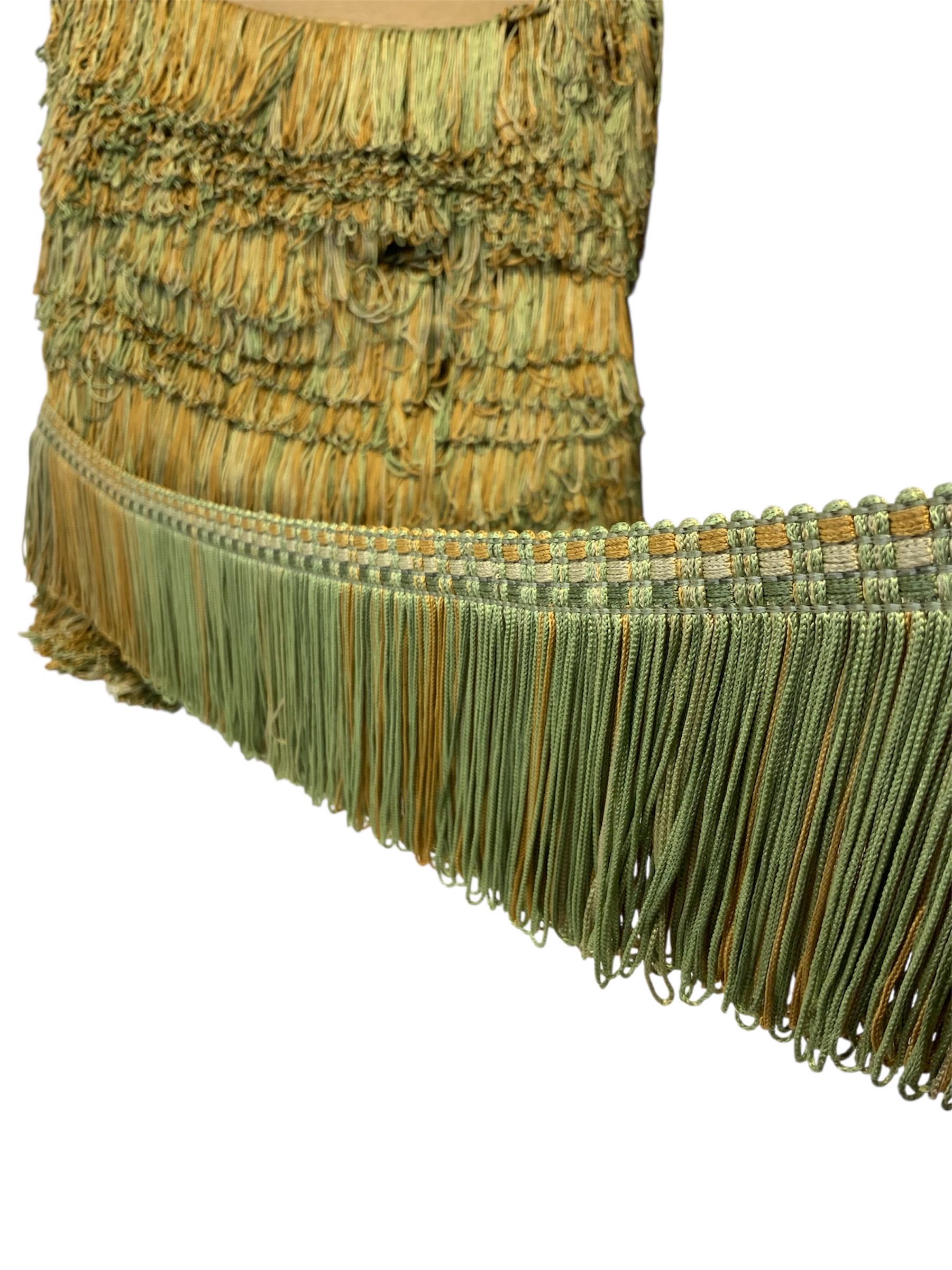 4” Olive Bronze Bullion Fringe - Trim by the Yard - Custom Cut Yardage ...