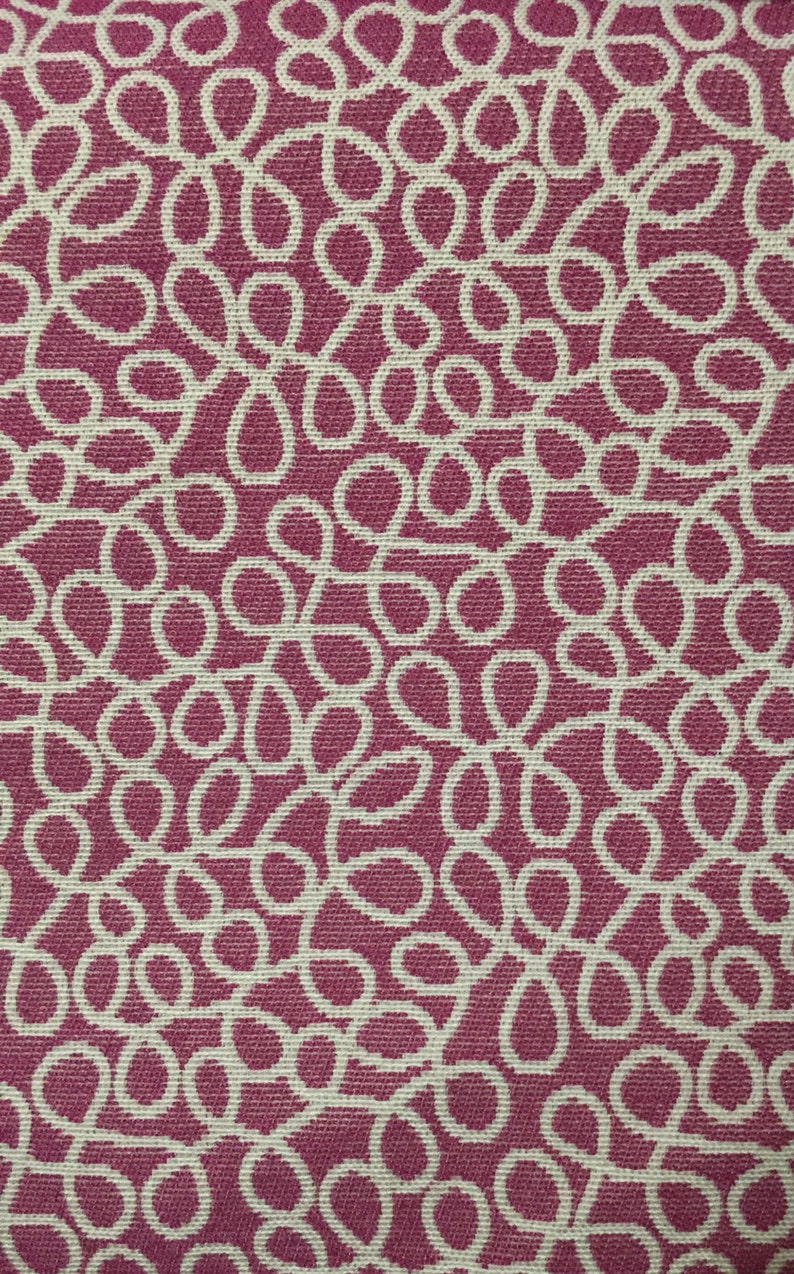 Pink Loop De Loop Raspberry Upholstery Fabric by the Yard | Etsy