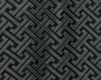 Greek Key Fabric Greek Key Stripe Navy by Danika Herrick Greek Key Blue ...