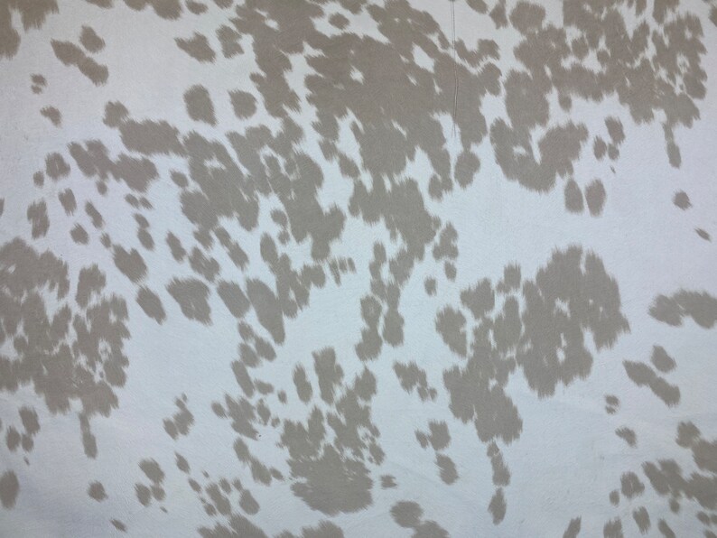 Cow Hide Fabric Linen Cow Print Fabric Light Brown Cow - Etsy