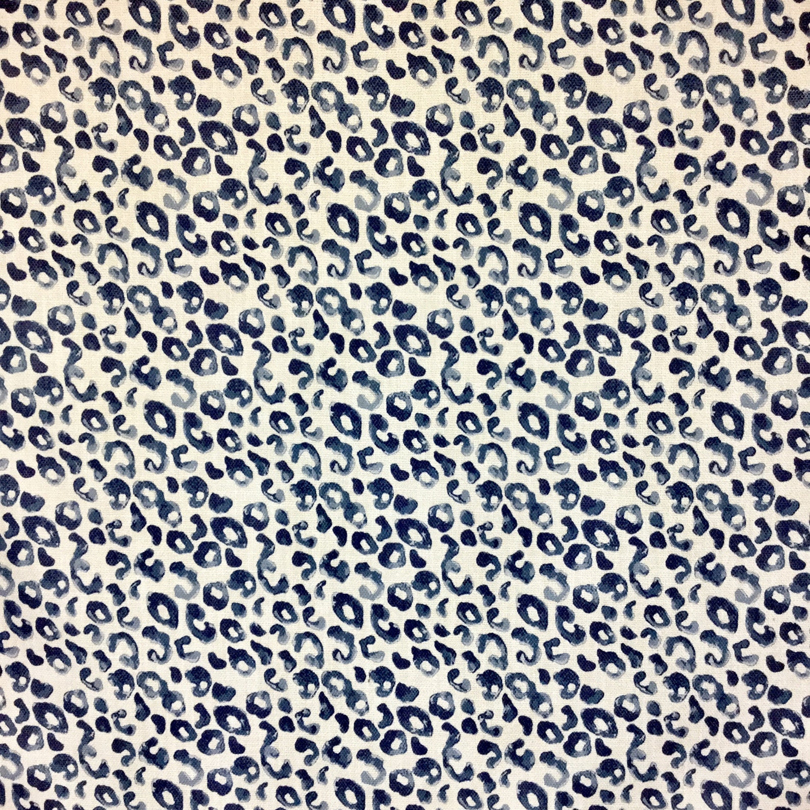 Navy Mancala - Cheetah - Leopard - Animal Print - Upholstery Fabric by ...