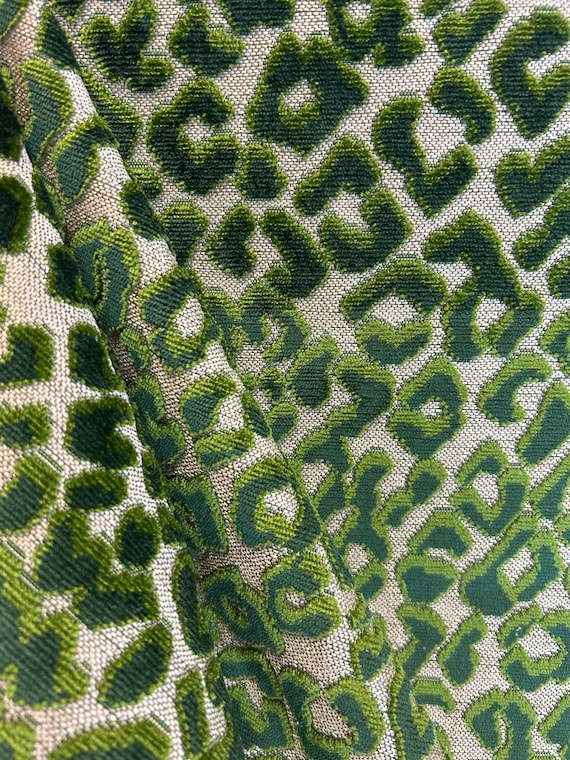 Green Cheetah Fabric