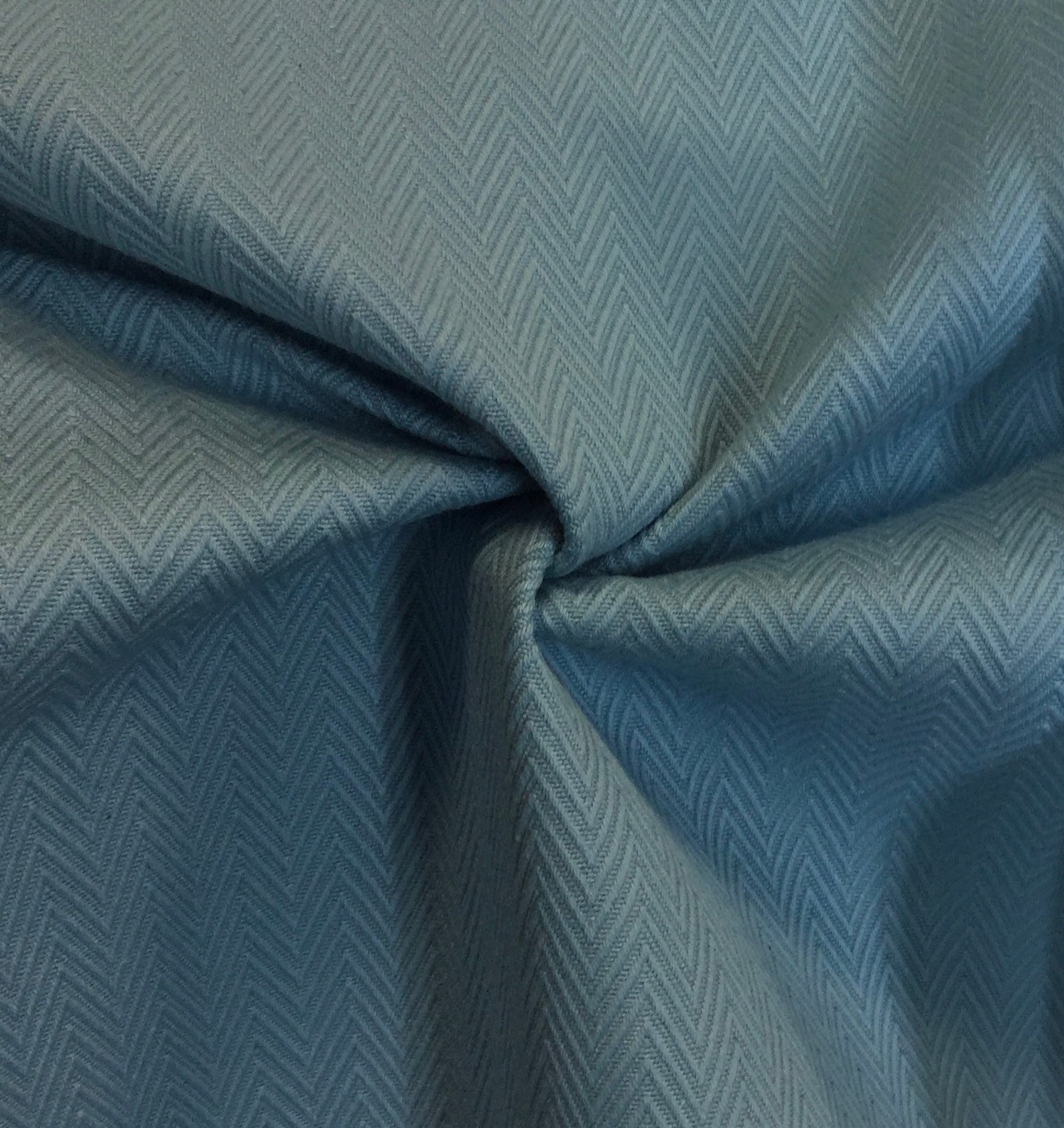 Blue Herringbone Small Pattern Textiles Upholstery | Etsy