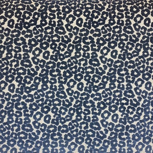 Cut Velvet Navy Leopard - Fat Cat - Velvet Animal Print - Navy Leopard ...