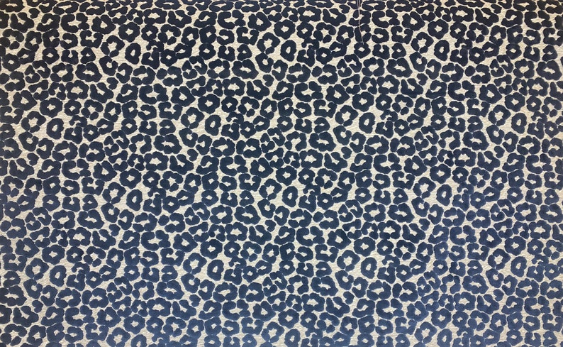 Cut Velvet Navy Leopard - Fat Cat - Velvet Animal Print - Navy Leopard ...
