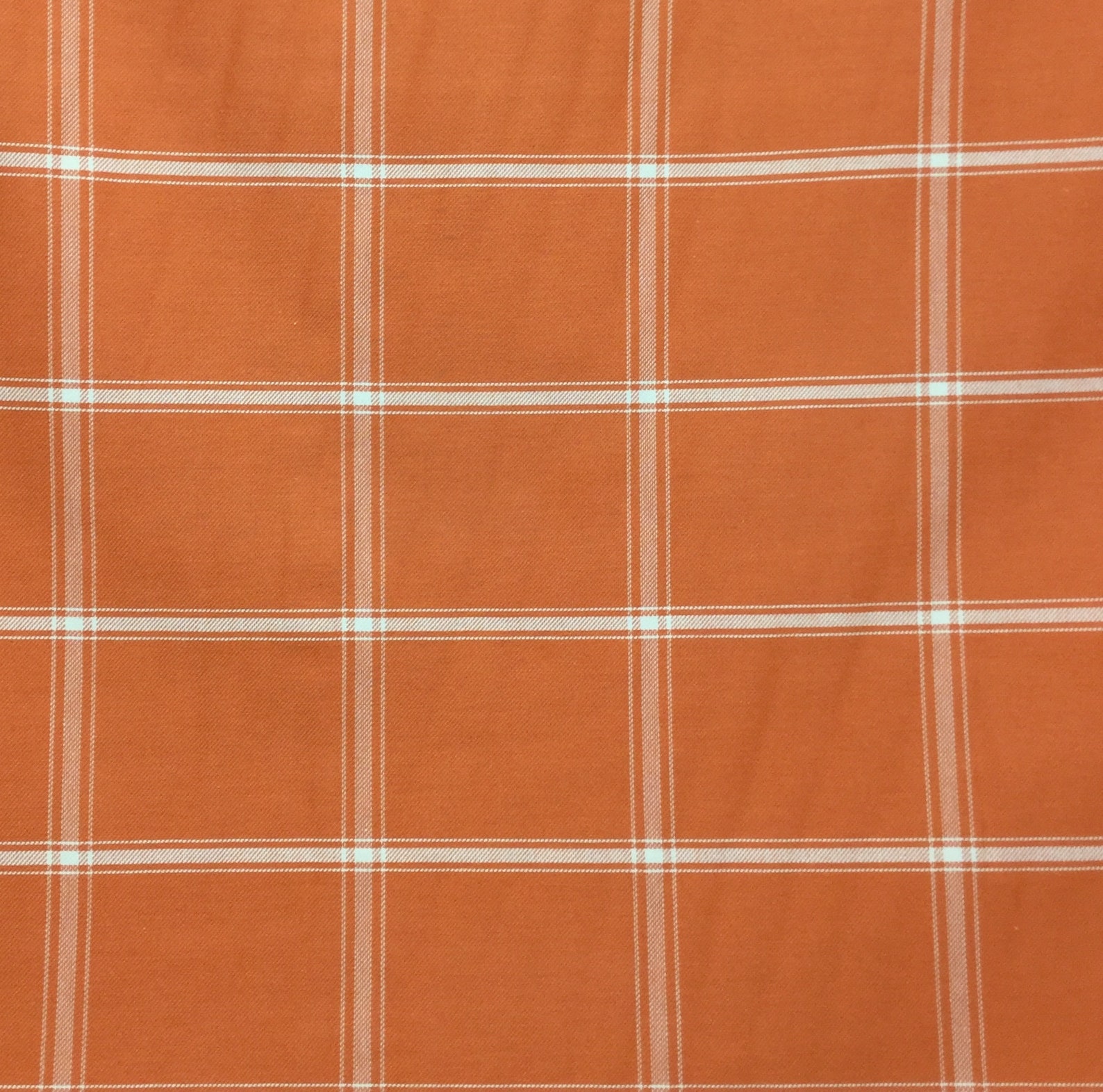 Pumpkin Plaid - Orange - Check - Upholstery Fabric - Fall Table Runner ...