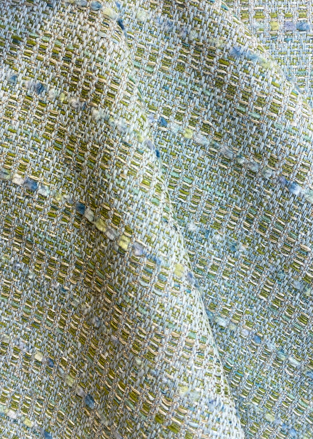 Avery Cactus - Upholstery Fabric - Green and Aqua Blue Woven - Woven ...