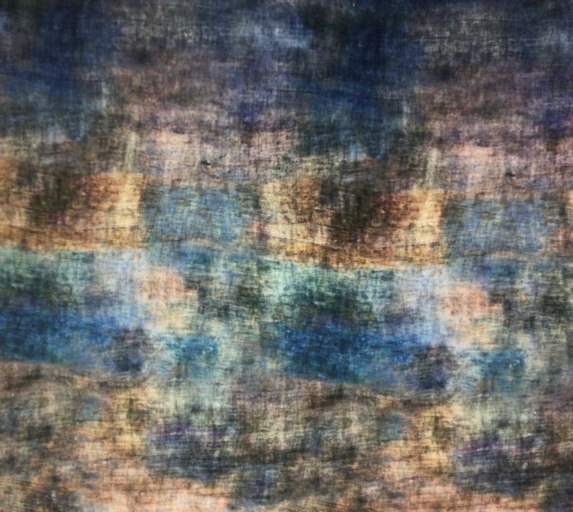 Mineral Canvas Blue Tones Sheen Finish Fabric Blue and - Etsy