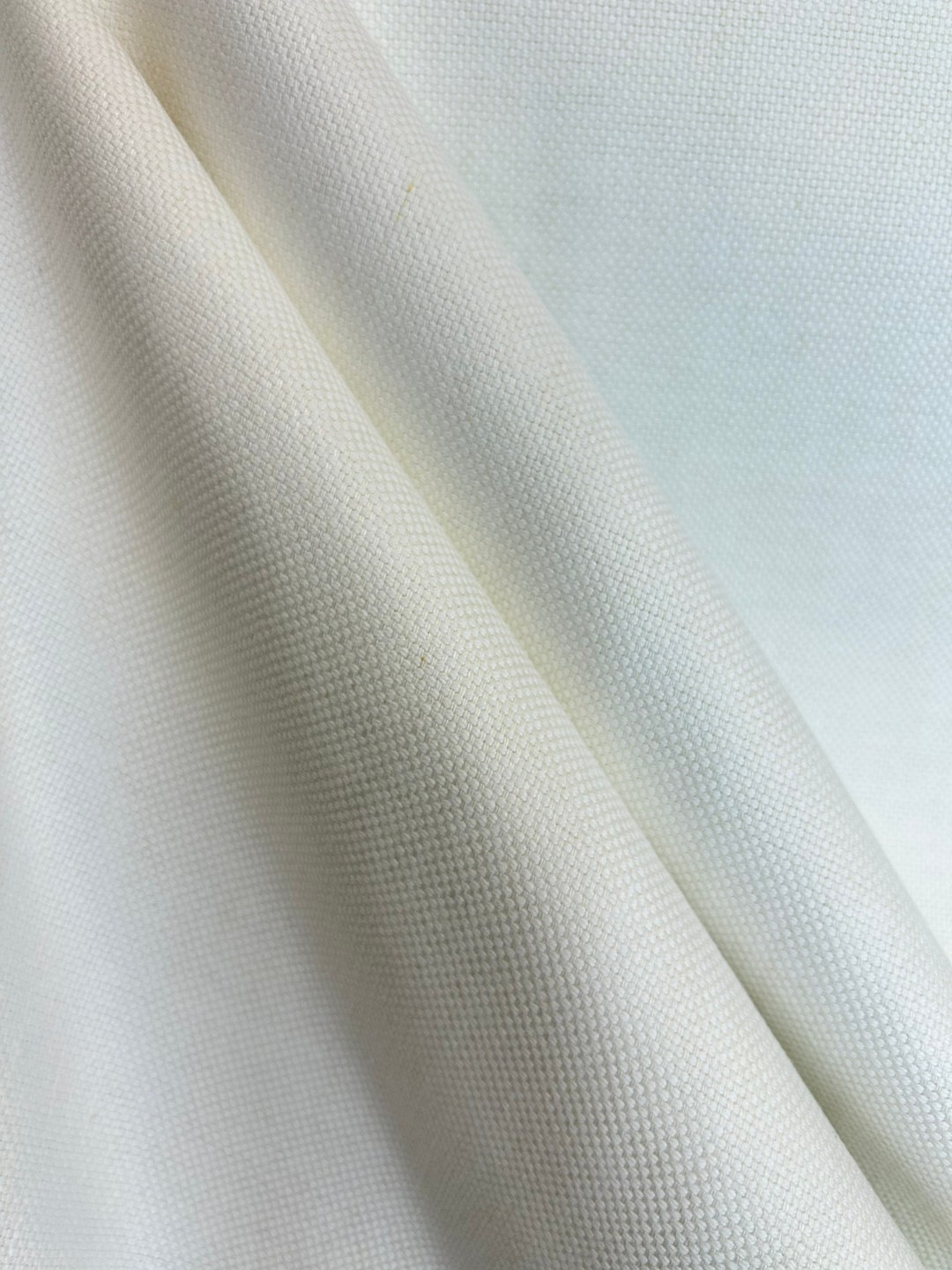 Bonanza Optic White - Linen - Basketweave - Fabric by the Yard - Etsy