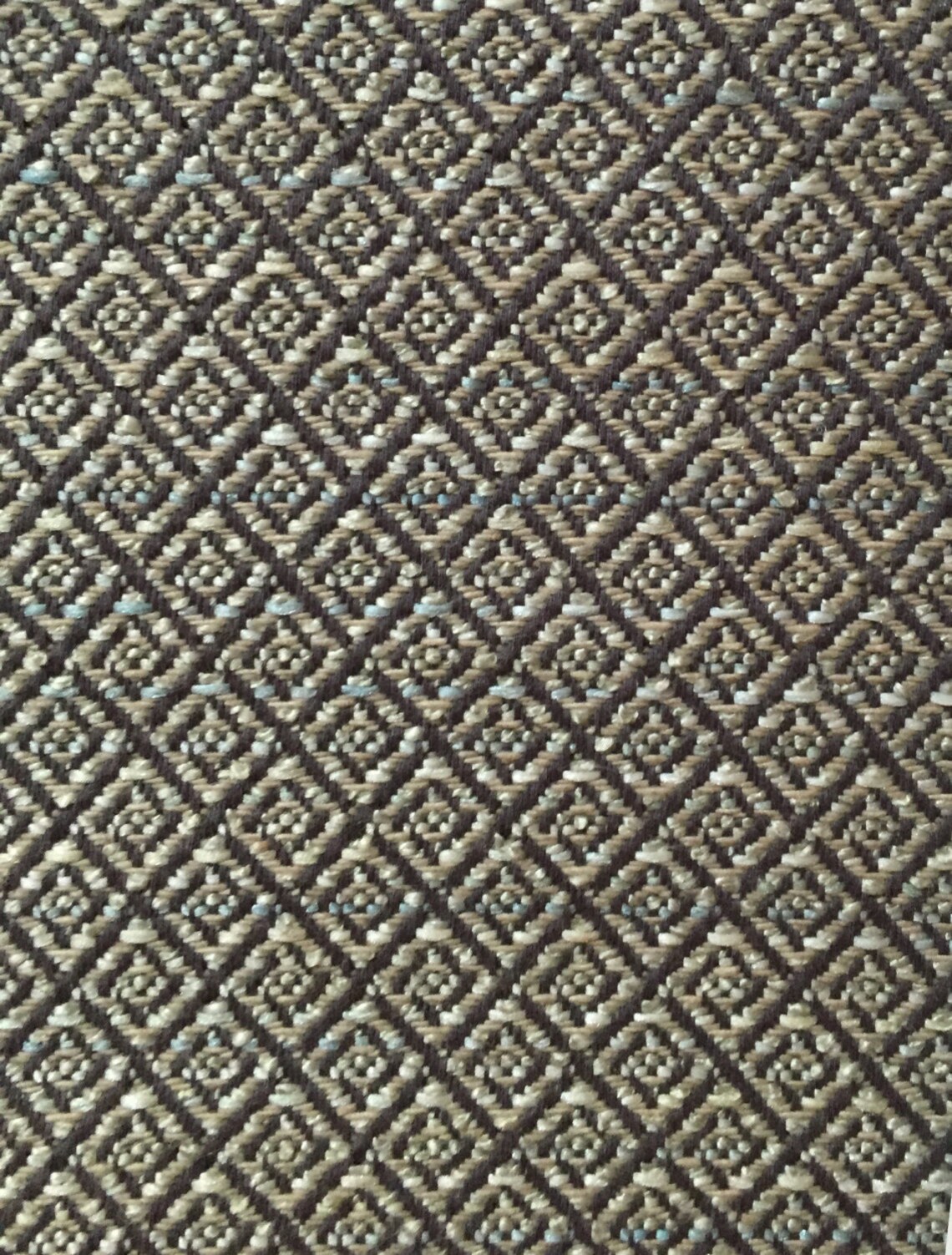 Repetitive Diamond Print - Upholstery Fabric by the Yard - Custom Cut ...