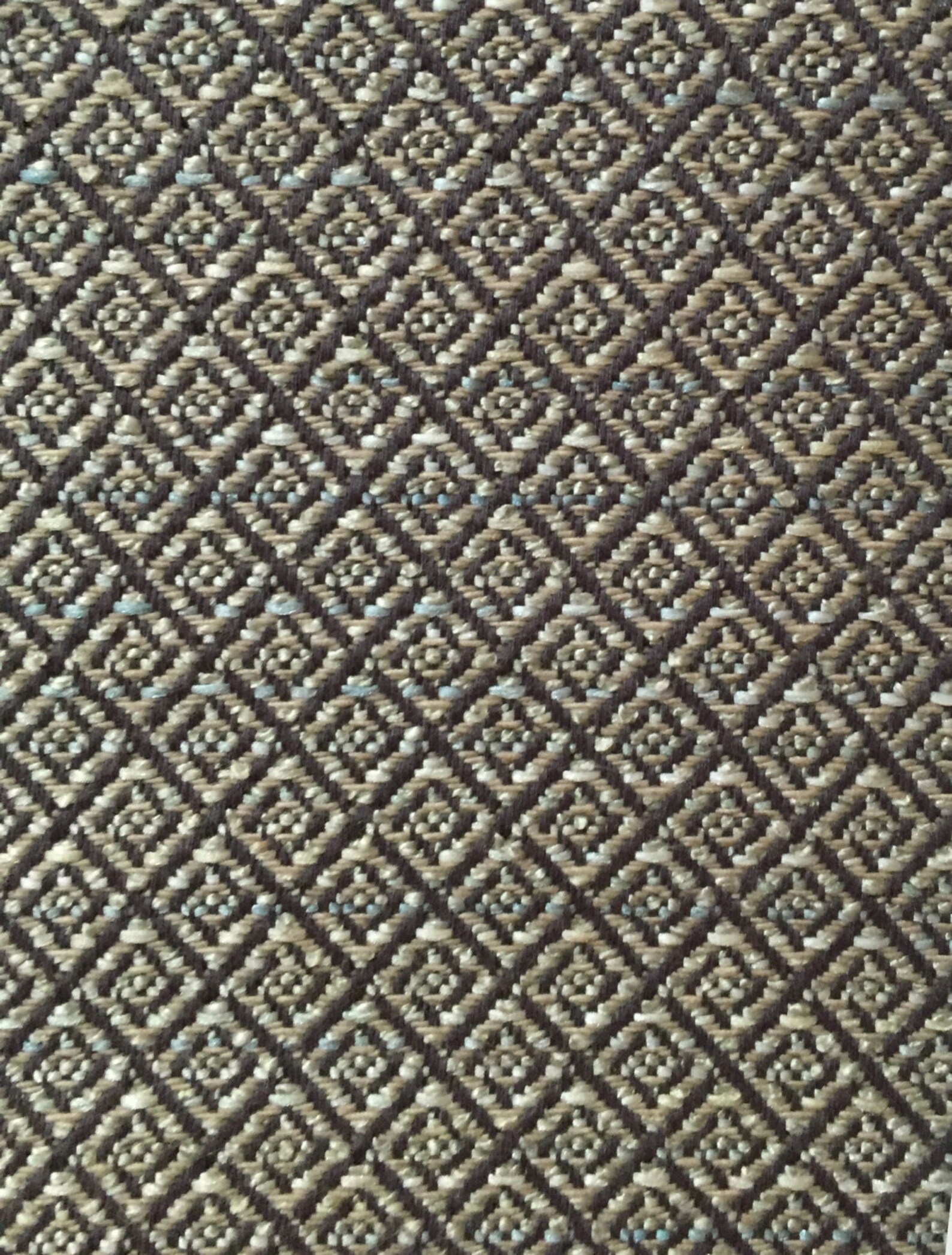 Repetitive Diamond Print Upholstery Fabric by the Yard | Etsy