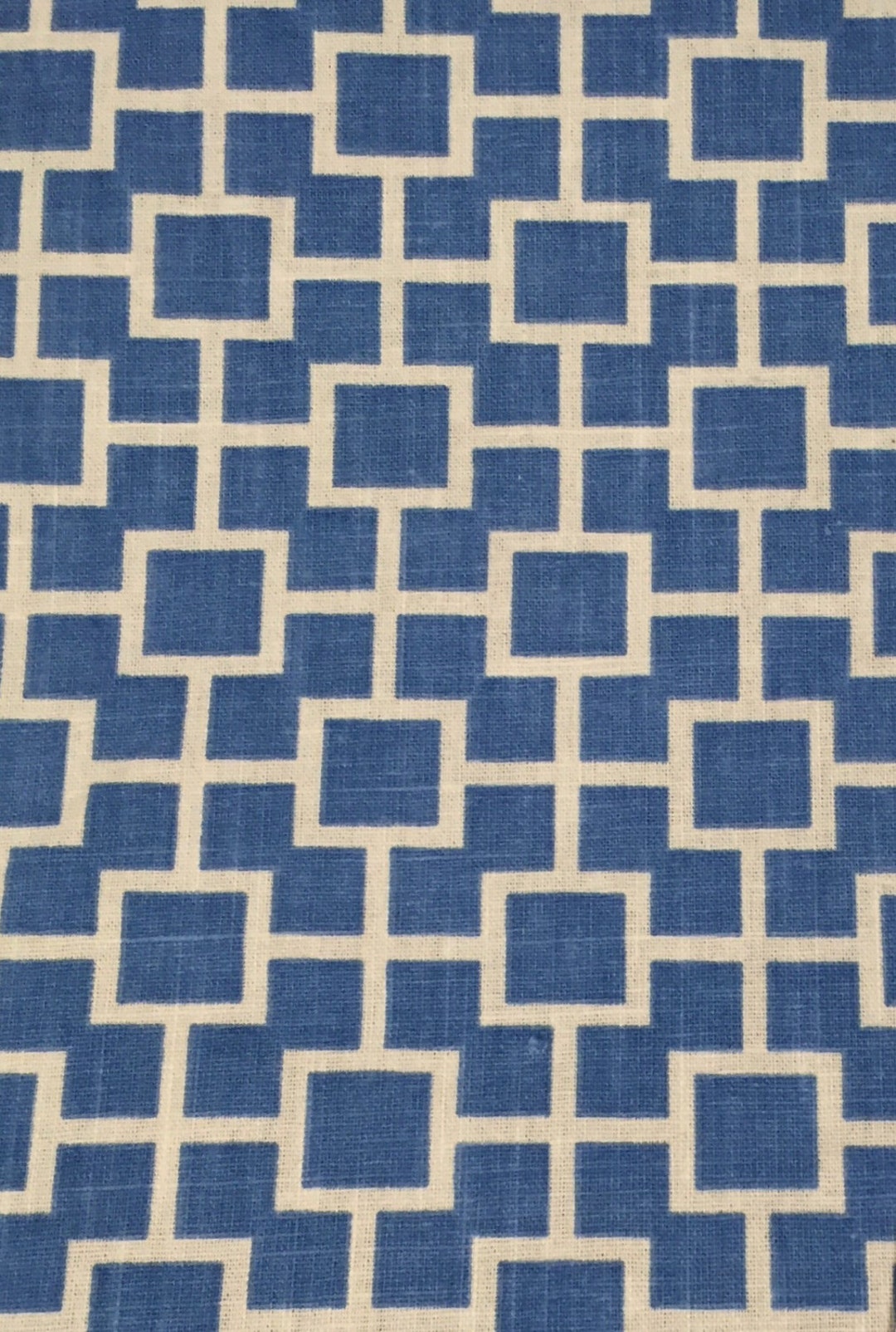 Blue Square Geometric - Upholstery Fabric by the Yard - Etsy