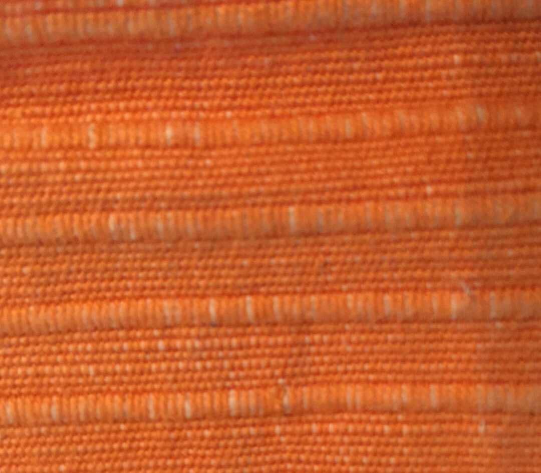 Orange Textured Stripe - Upholstery Fabric by the Yard - Fast Shipping ...