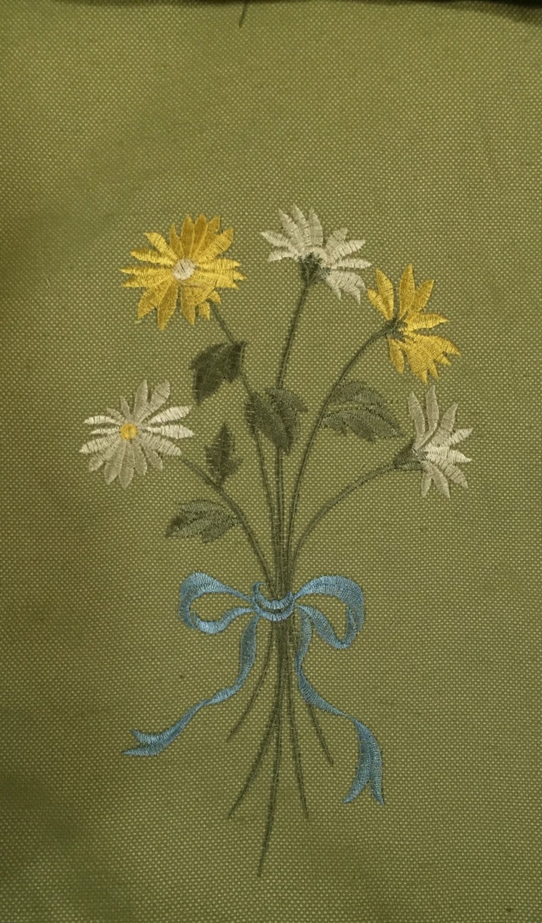 Daisy - Green - Upholstery Fabric by the Yard - Etsy