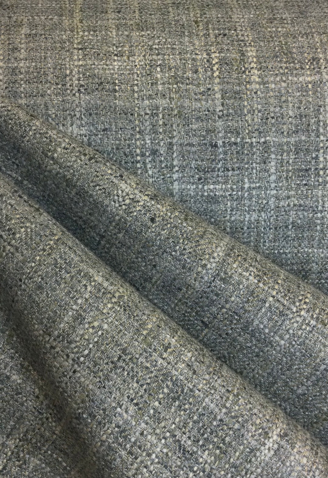 Gray Blend Woven - Solid Gray Upholstery Fabric - Textured Fabric ...