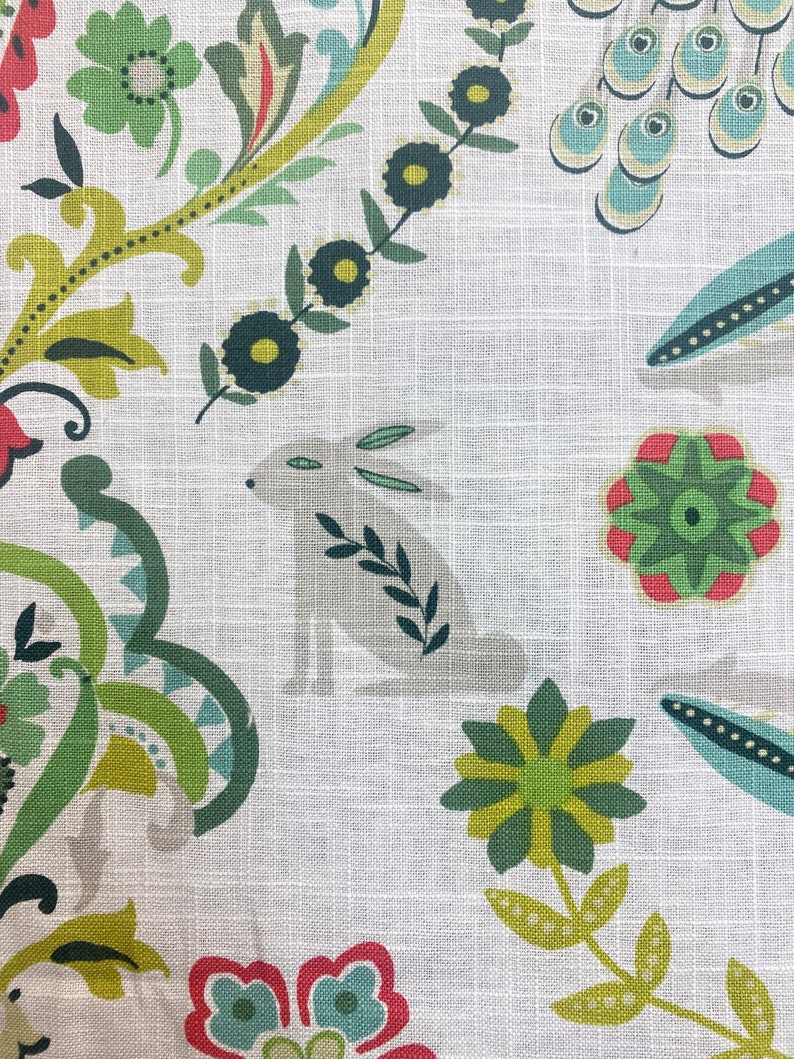 Treasure Garden Playful Fabric Drapery Fabric Designers - Etsy