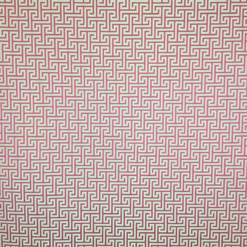 Greek Key Red and Gold Upholstery Fabric by the Yard - Etsy