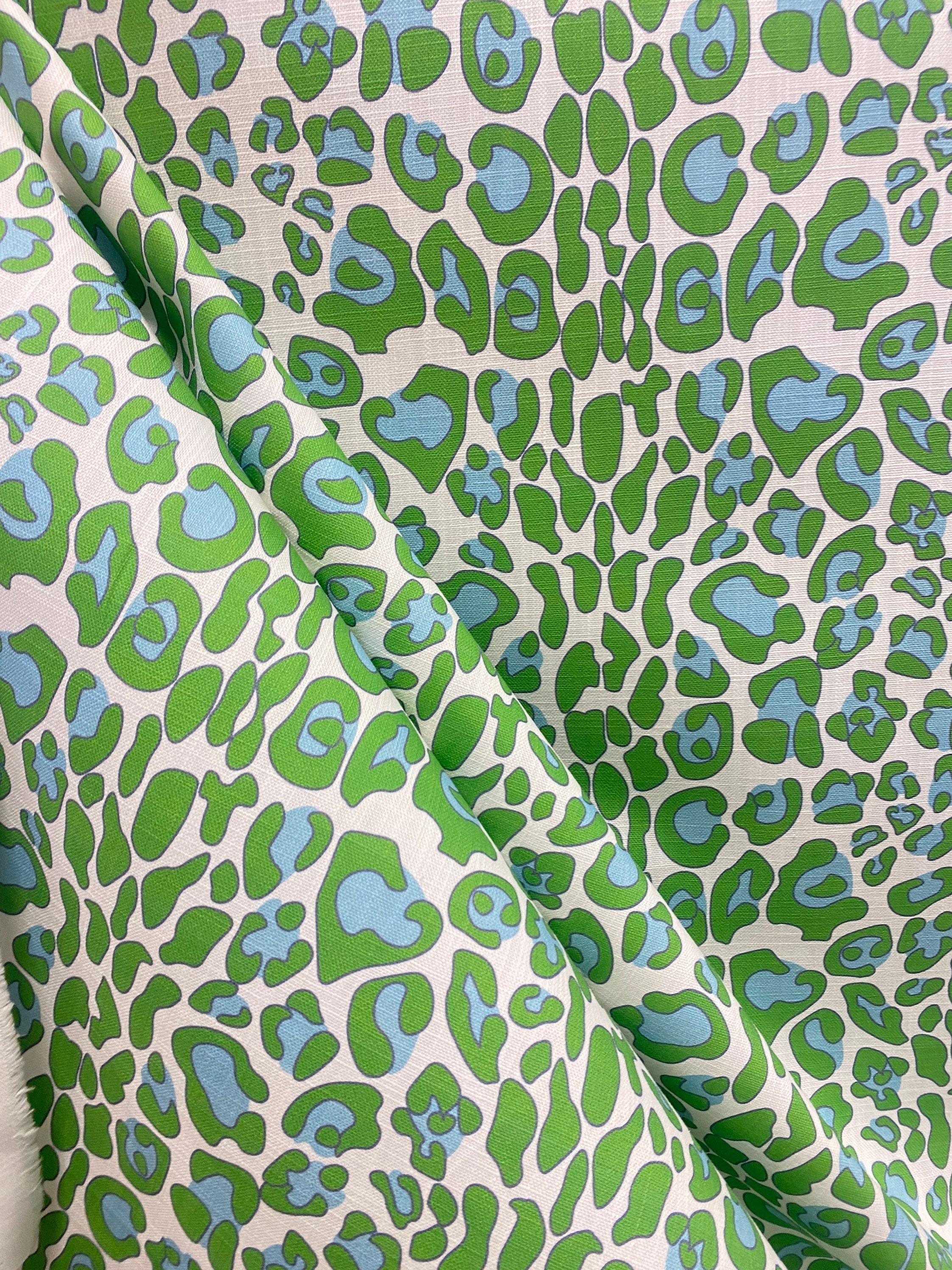 Green Cheetah Fabric