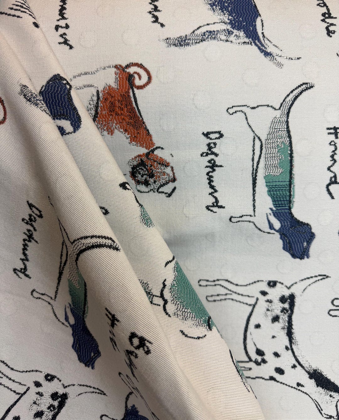 Best Friends - Dog Print Upholstery Fabric, Animal Fabric by the Yard ...
